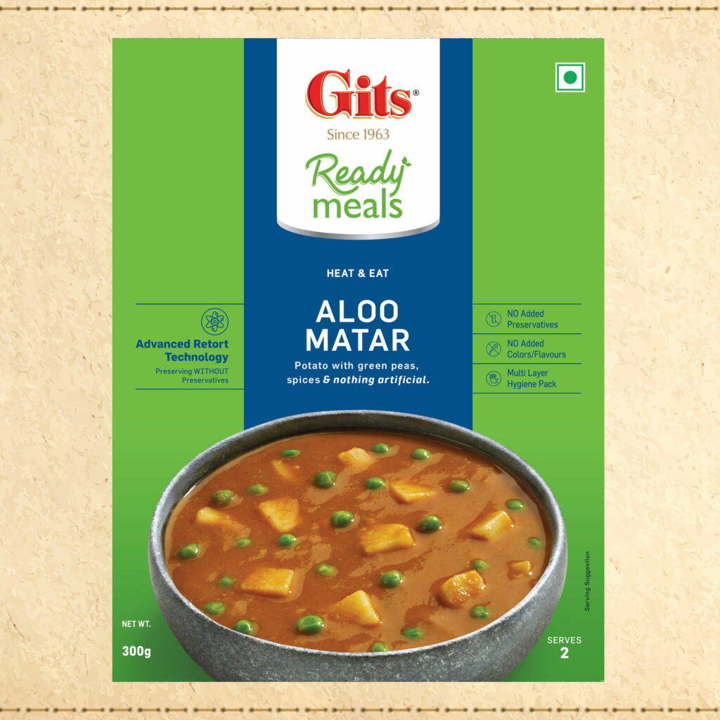 Aloo Matar - Gits Food