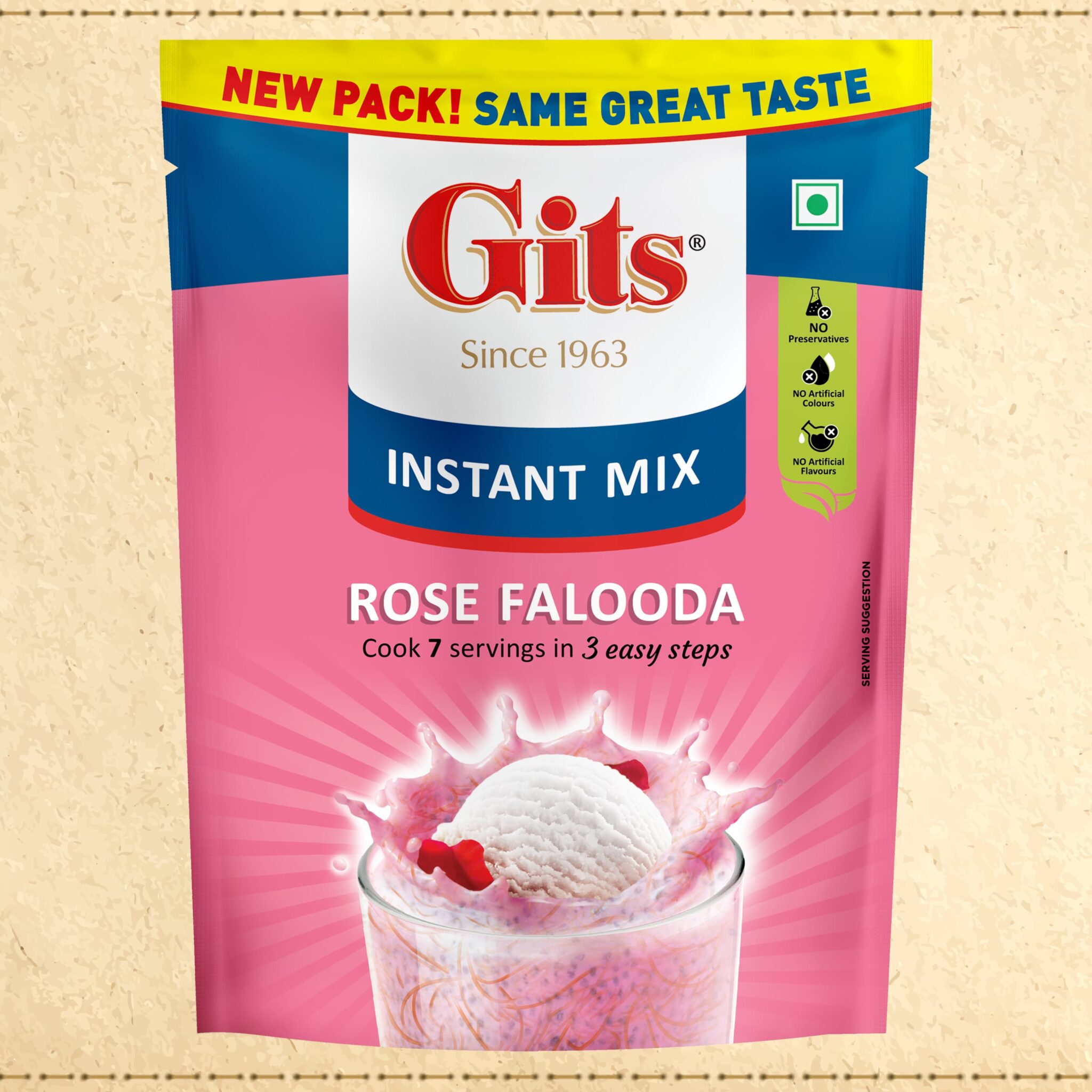 Rose Falooda Mix - Gits Food