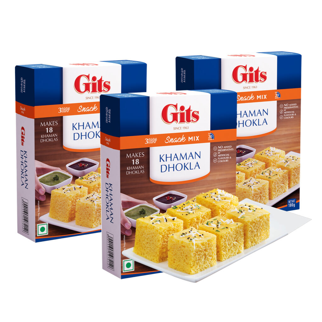 Khaman Dhokla(Pack of 3) – Gits Food