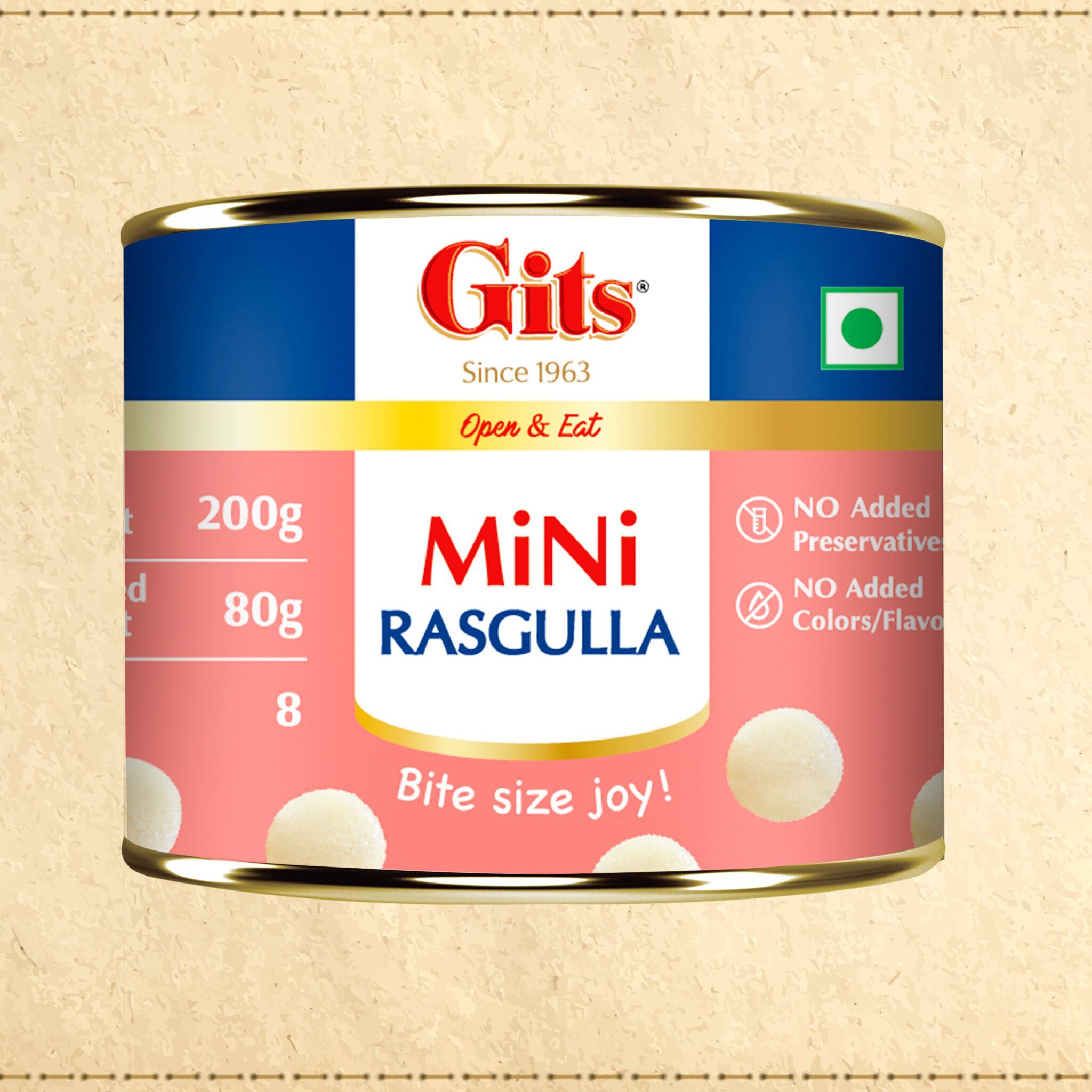Gits MiNi Rasgulla 200g - Gits Food